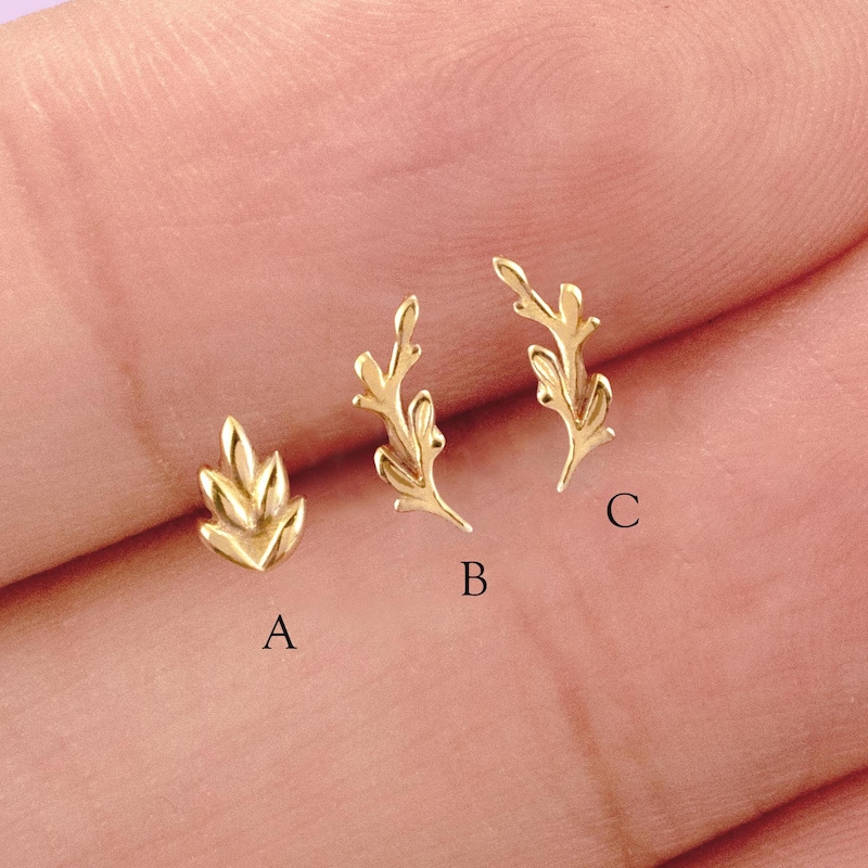 Solid Gold Plant Flat Back - Etsy