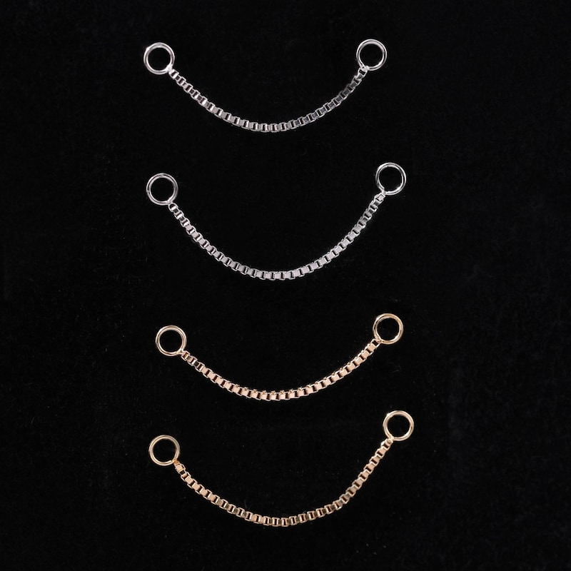 White Gold Chain Flat Backs - Etsy