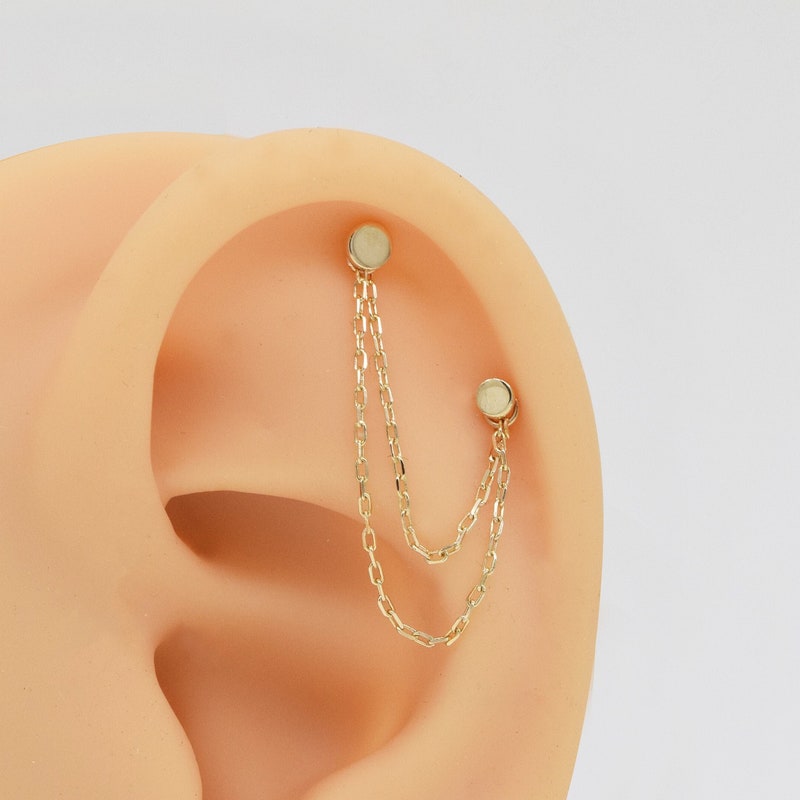 Double Piercing Earring Set - Etsy