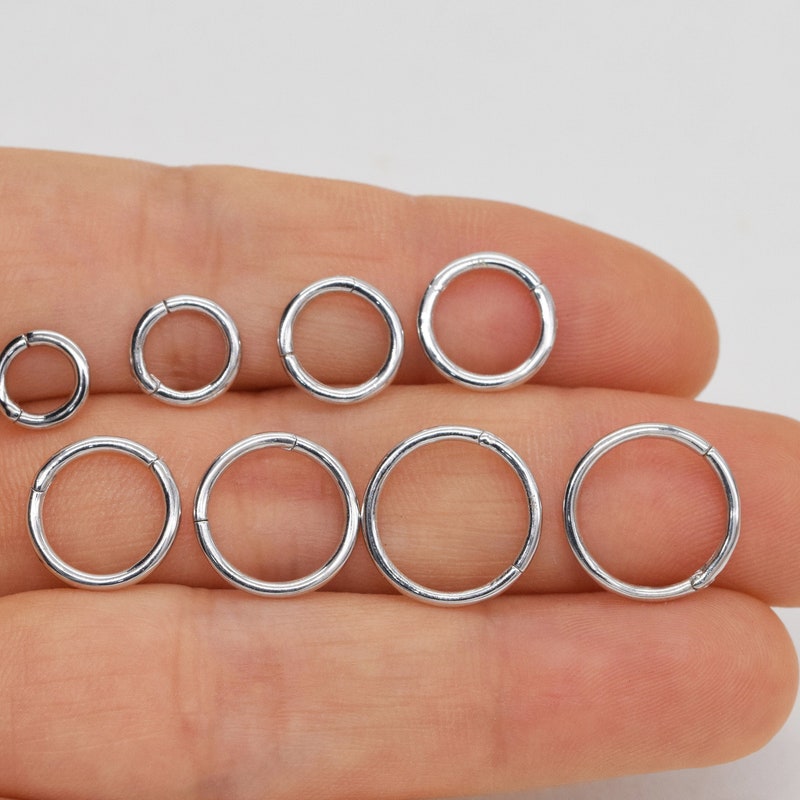 Tiny Hinged Huggie - Etsy