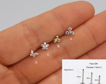 Push Back Earrings - Etsy