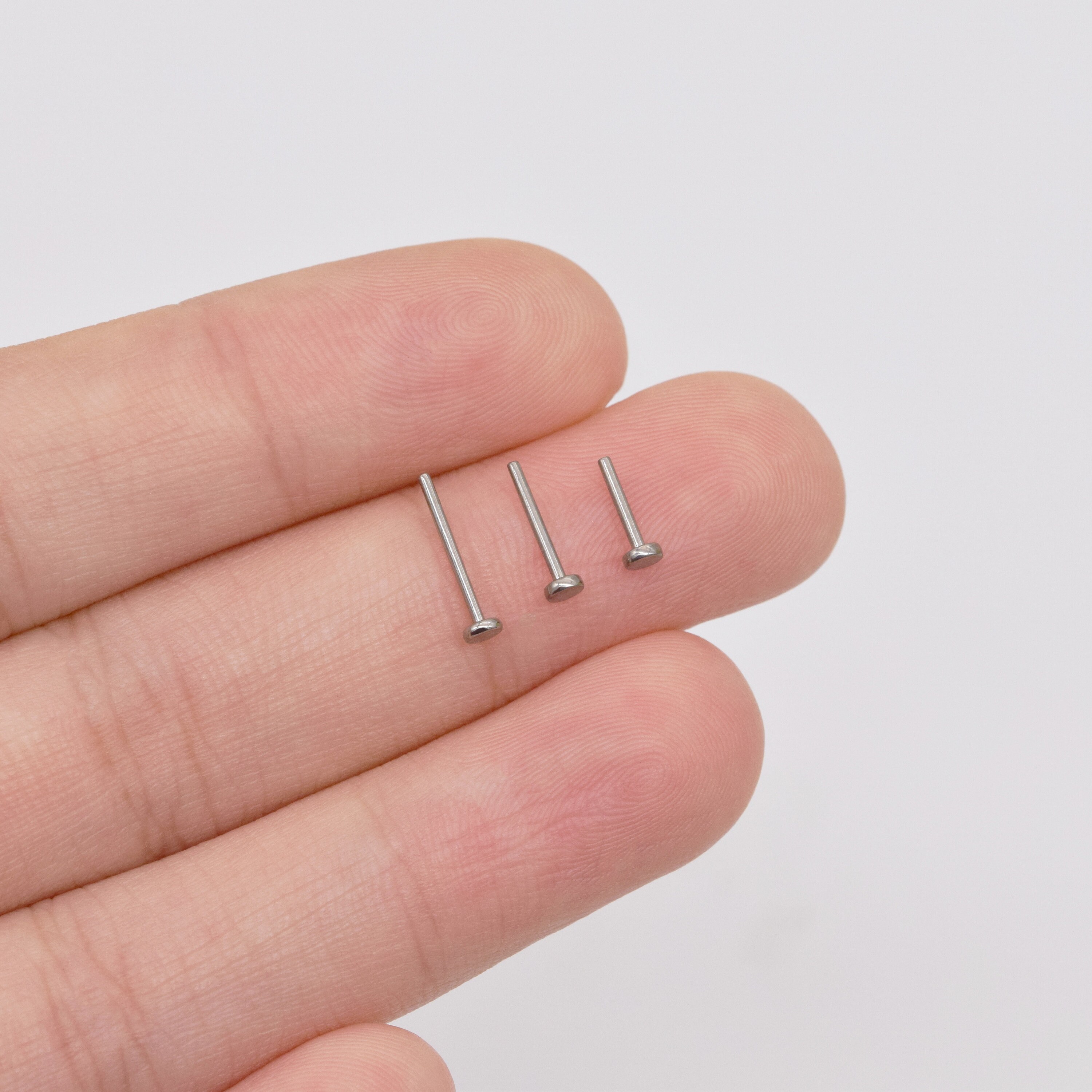 14k Solid Gold Push Back Titanium Push Back Use for Threadless - Etsy