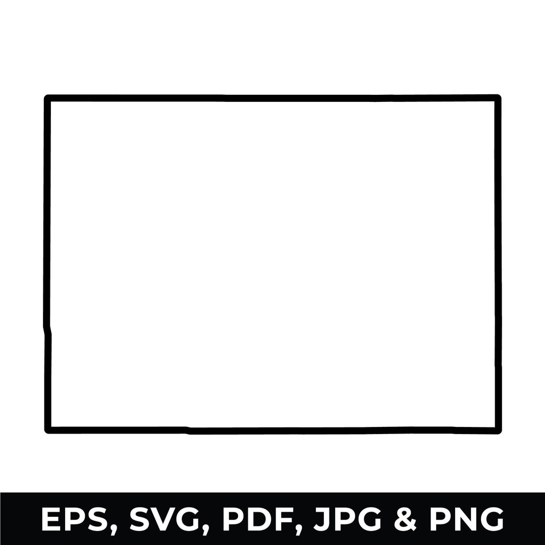 Colorado State Outline: Map Clipart SVG, PNG, PDF (digital Download) - Etsy