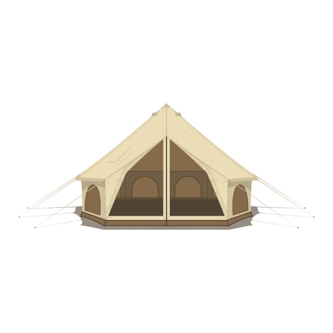 Canvas Bell Tent SVG Clipart Vector Illustration. - Etsy