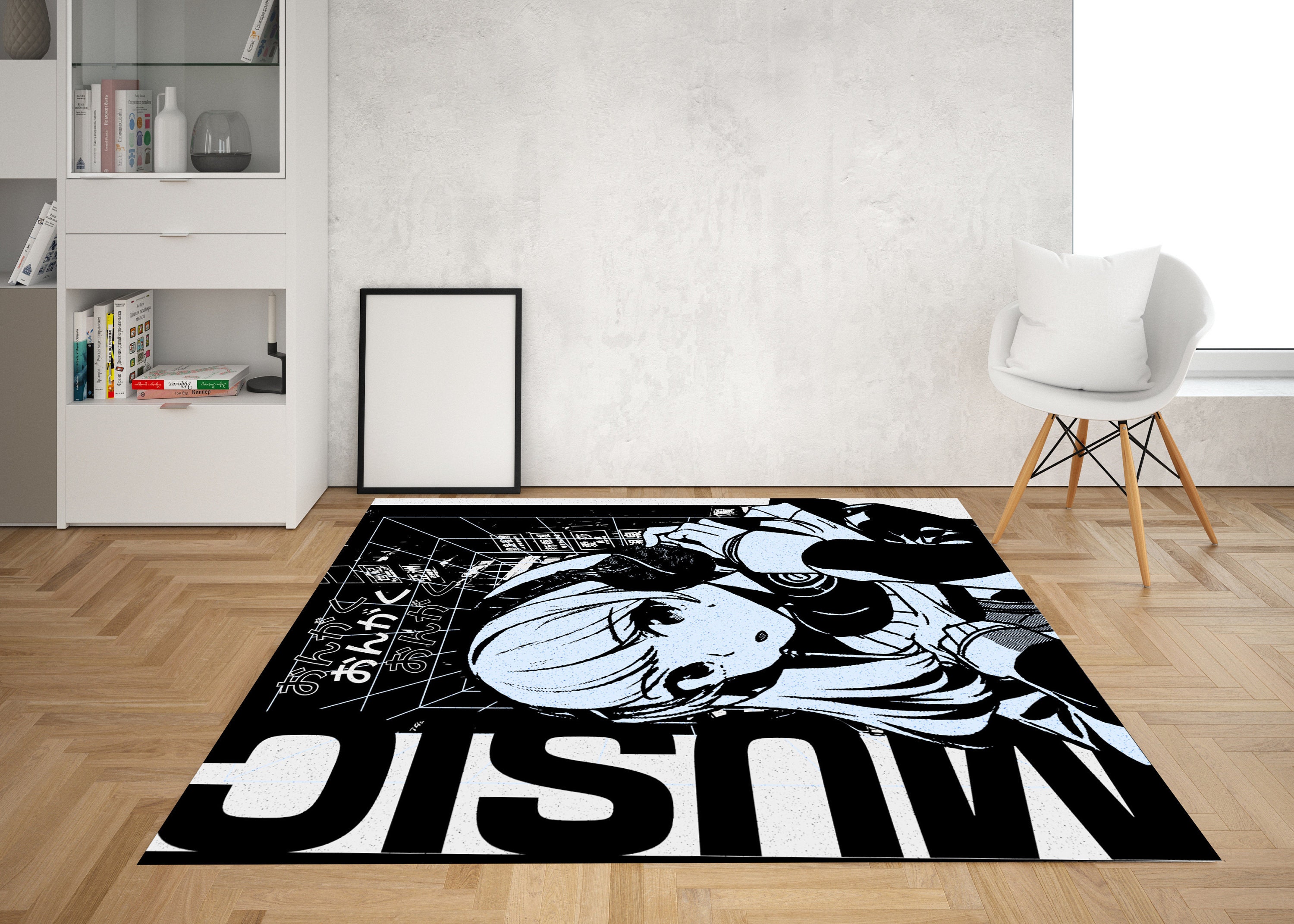 Anime Girl Rug, Anime Y2K Rug, Manga Girl Rug, Y2k Rug, Anime Kitchen ...