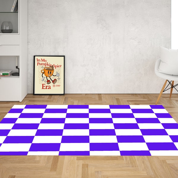 Checkered Rug - Etsy