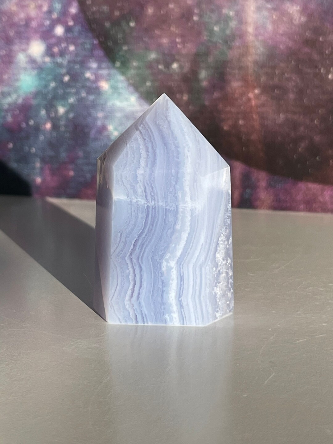 Mini Blue Lace Agate Tower - Etsy