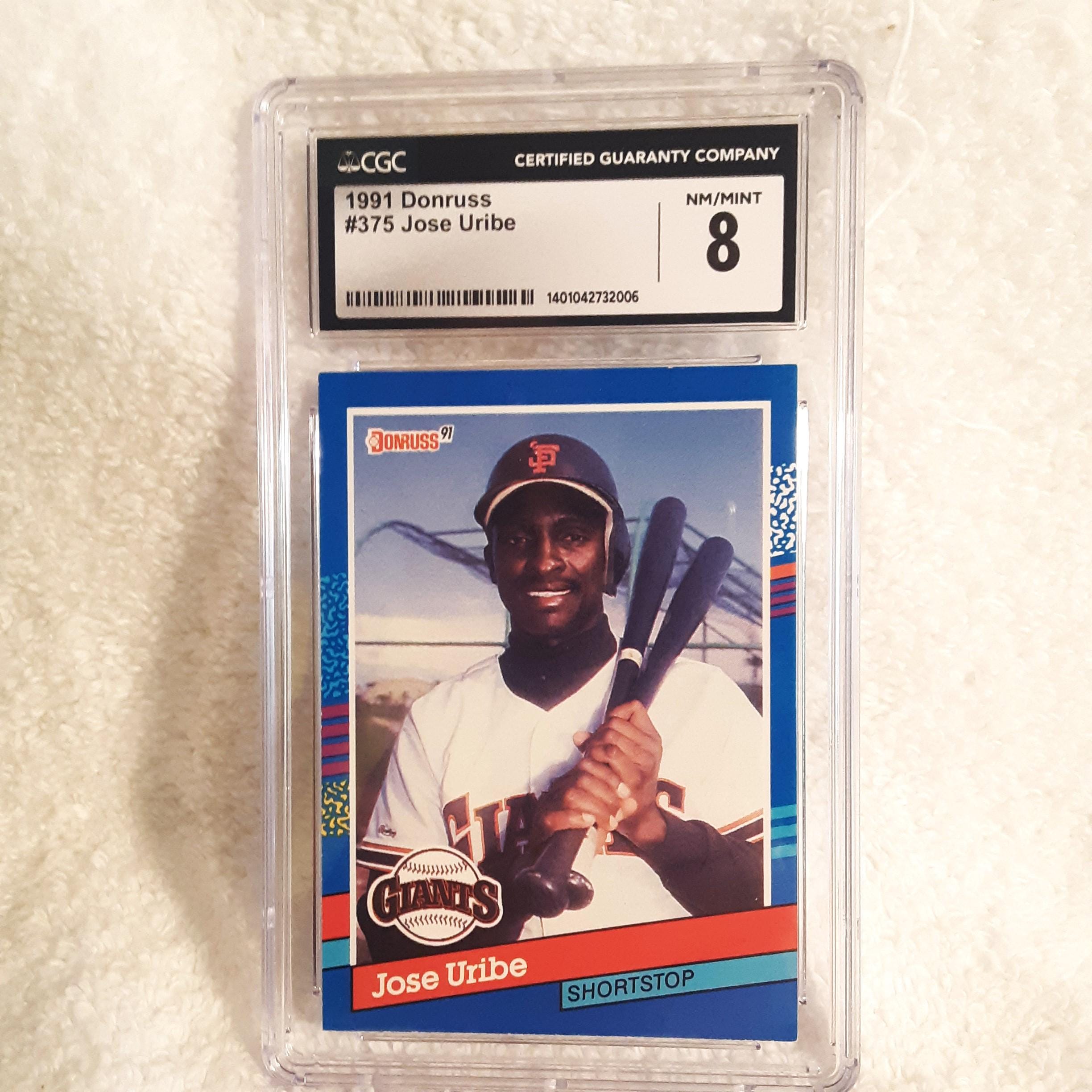 1991 Donruss Jose Uribe Double Error Sports Card 375 - Etsy