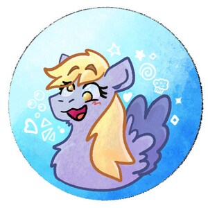 Mlp My Little Pony Button Pins Ponies Derpy Hooves Rainbow Dash Flutter ...