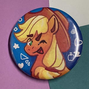 Mlp My Little Pony Button Pins Ponies Derpy Hooves Rainbow Dash Flutter ...