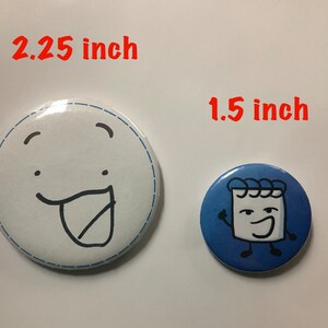 CUSTOM Object Show Button Pin OC Original Character Merch Commission ...