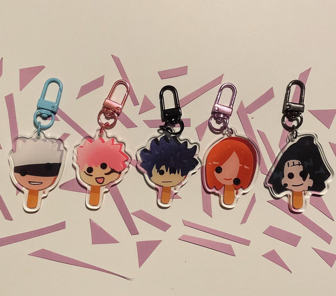 Jujutsu Kaisen Popsicle JJK Keychains Geto Gojo Yuji Megumi Nobara - Etsy