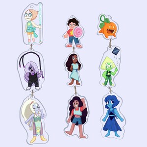 Steven Universe Keychain Dangles Cartoon Network Su - Etsy
