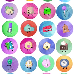 BFDI Battle for Battle for Dream Island Bfb Tpot Object Show Pins - Etsy