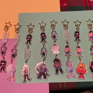 Steven Universe Keychain Dangles Cartoon Network Su - Etsy
