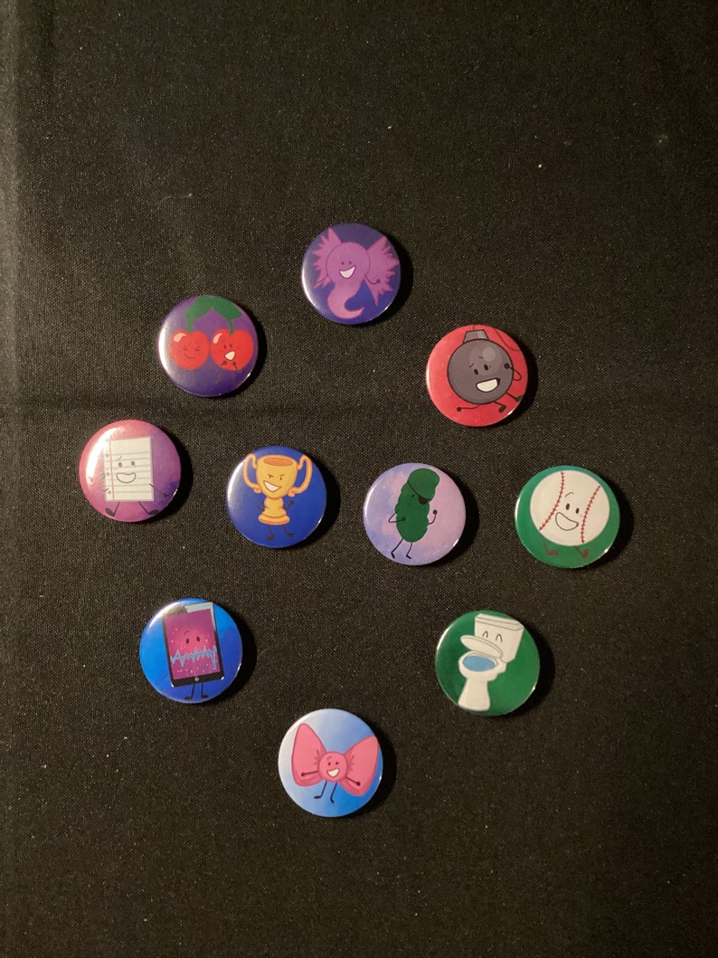 Inanimate Insanity Object Show Button Pins Fanart OSC - Etsy