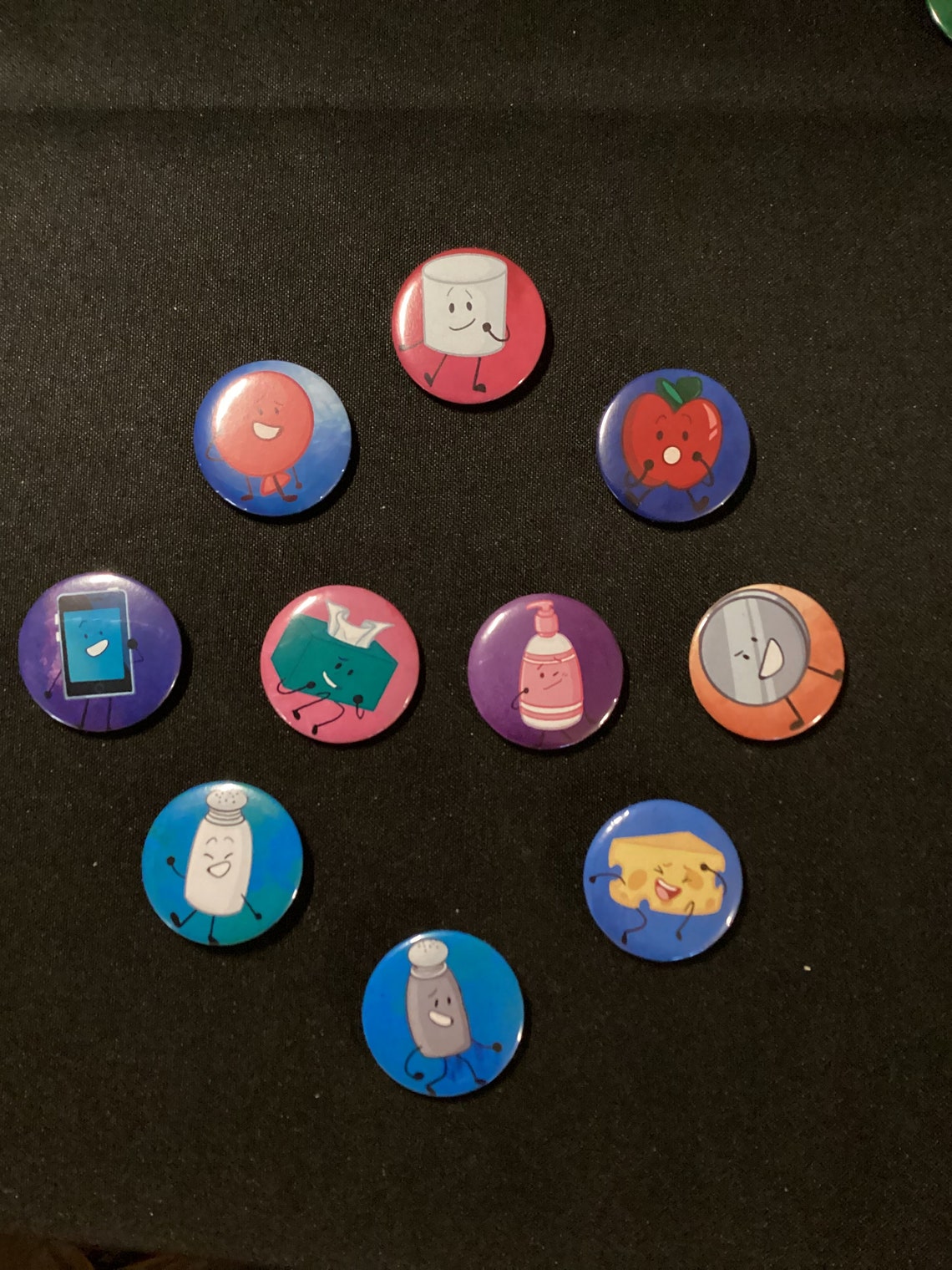 Inanimate Insanity Object Show Button Pins Fanart OSC - Etsy