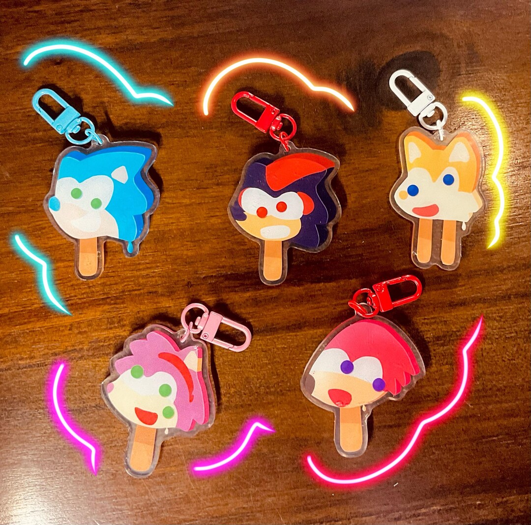 Sonic the Hedgehog Character Popsicles, Saga Shadow Tails Amy Knuckles ...