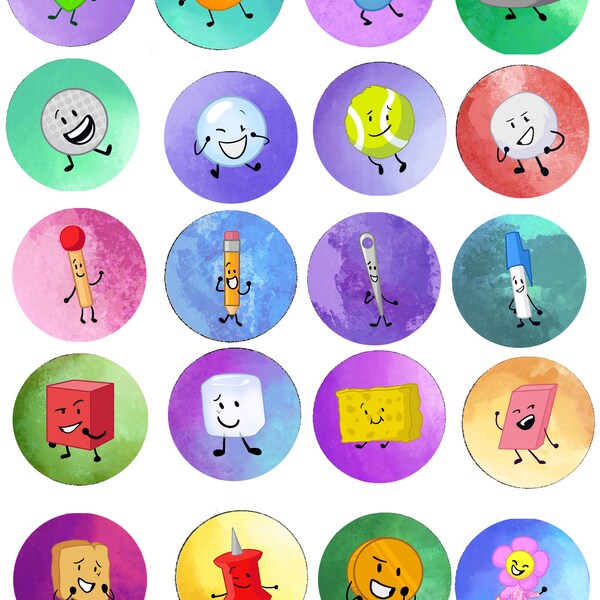 Bfdi Buttons - Etsy