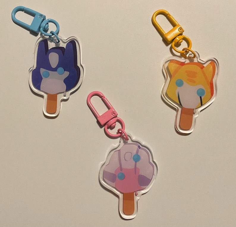 Transformers Cute Popsicle Keychains Robots in Disguise Car - Etsy