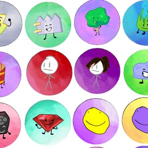 BFDI Battle for Battle for Dream Island Bfb Tpot Object Show Pins - Etsy