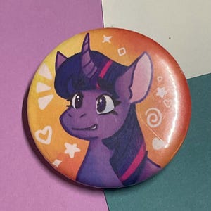 Mlp My Little Pony Button Pins Ponies Derpy Hooves Rainbow Dash Flutter ...