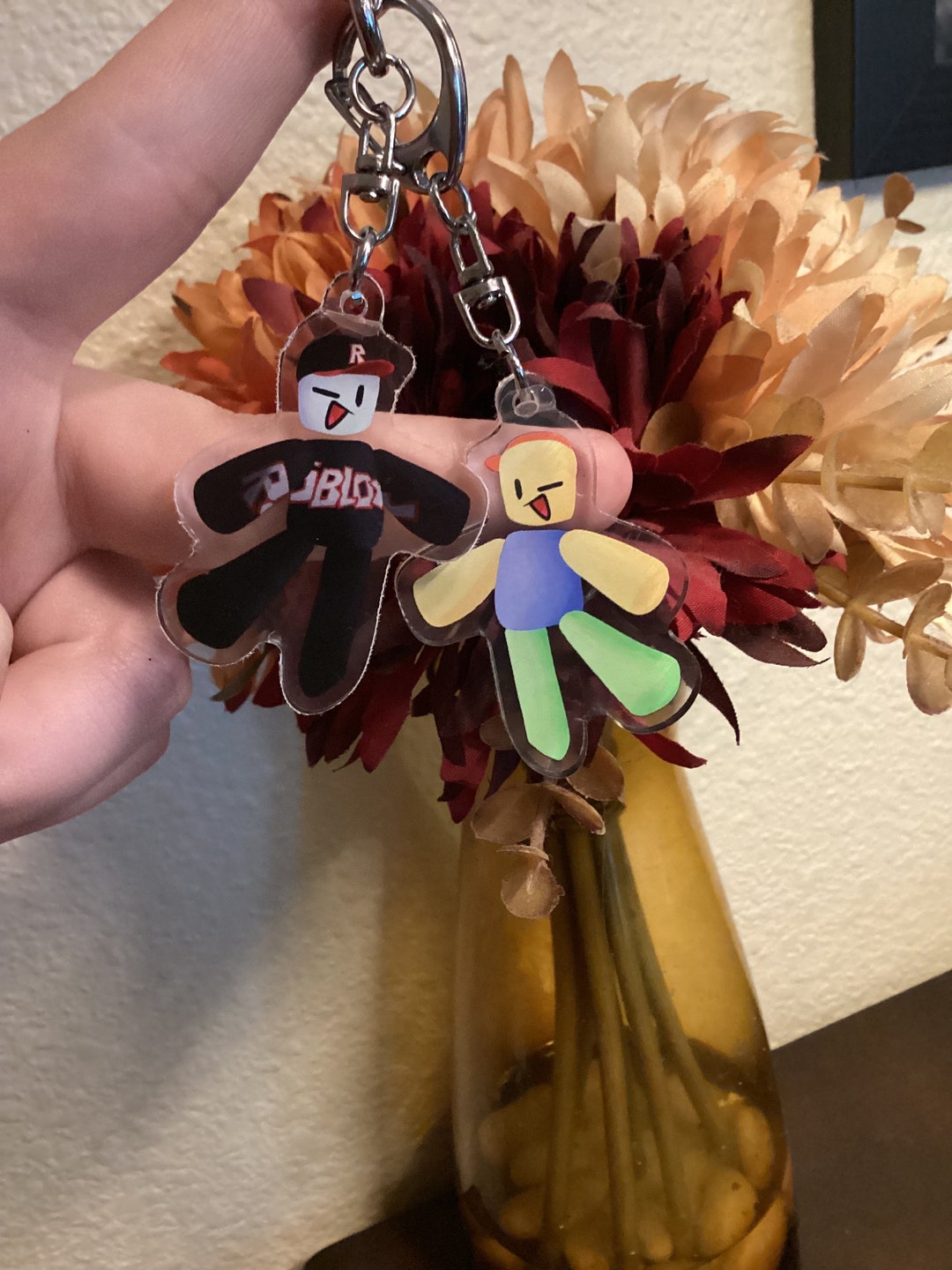 Noob and Guest Keychain Roblox Gaming Merch - Etsy