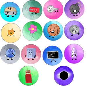 BFDI Battle for Battle for Dream Island Bfb Tpot Object Show Pins - Etsy