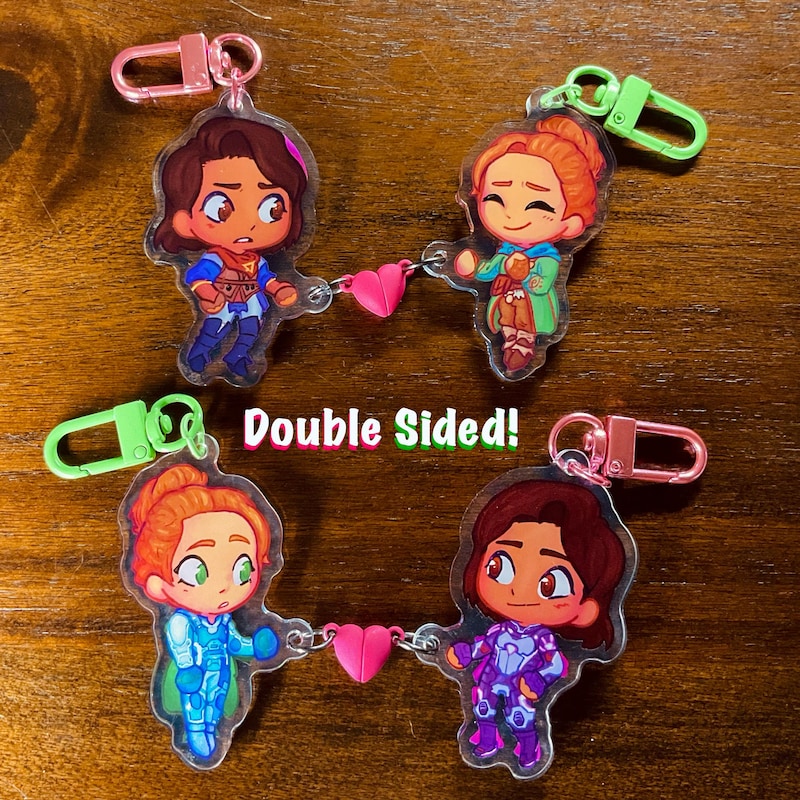 Heart Magnets Keychains - Etsy