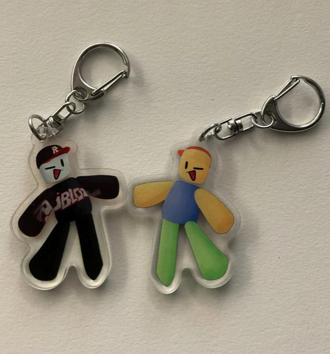 Noob and Guest Keychain Roblox Gaming Merch - Etsy