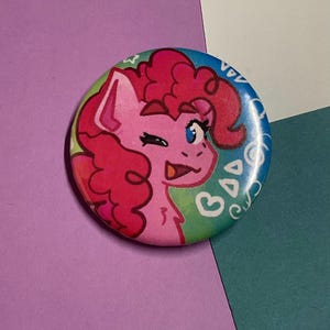 Mlp My Little Pony Button Pins Ponies Derpy Hooves Rainbow Dash Flutter ...