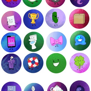 Inanimate Insanity Object Show Button Pins Fanart OSC - Etsy