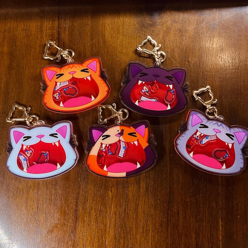 Furry Shaker Keychains - Etsy