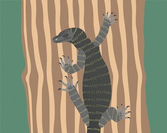 Goanna Wall Art - Etsy