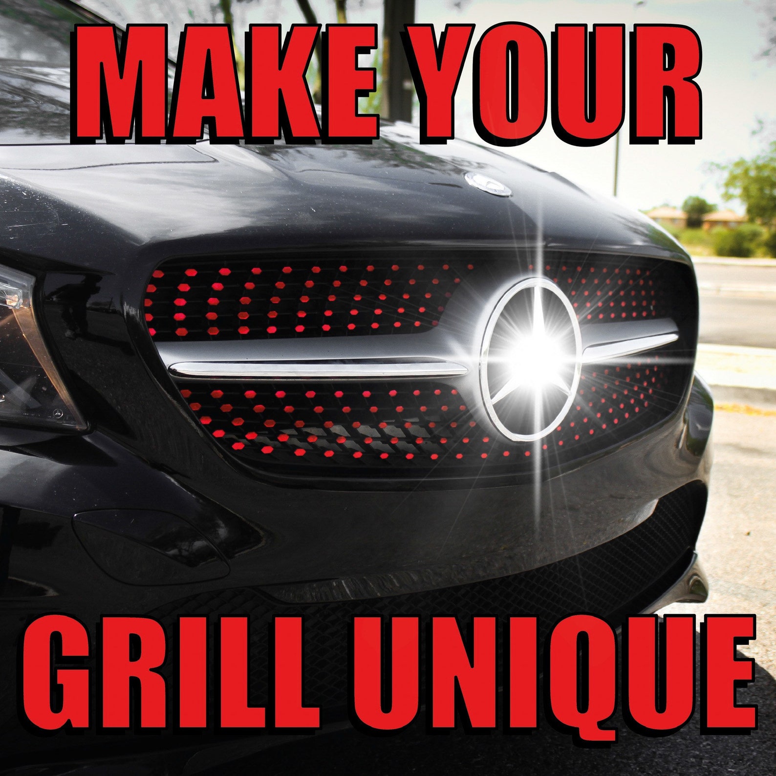 Diamond Grille Decals for Mercedes Benz C Class A Class Cla/e-class/glc ...