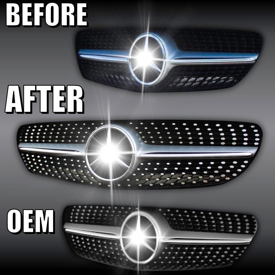 Diamond Grille Decals for Mercedes Benz C Class A Class Cla/e-class/glc ...