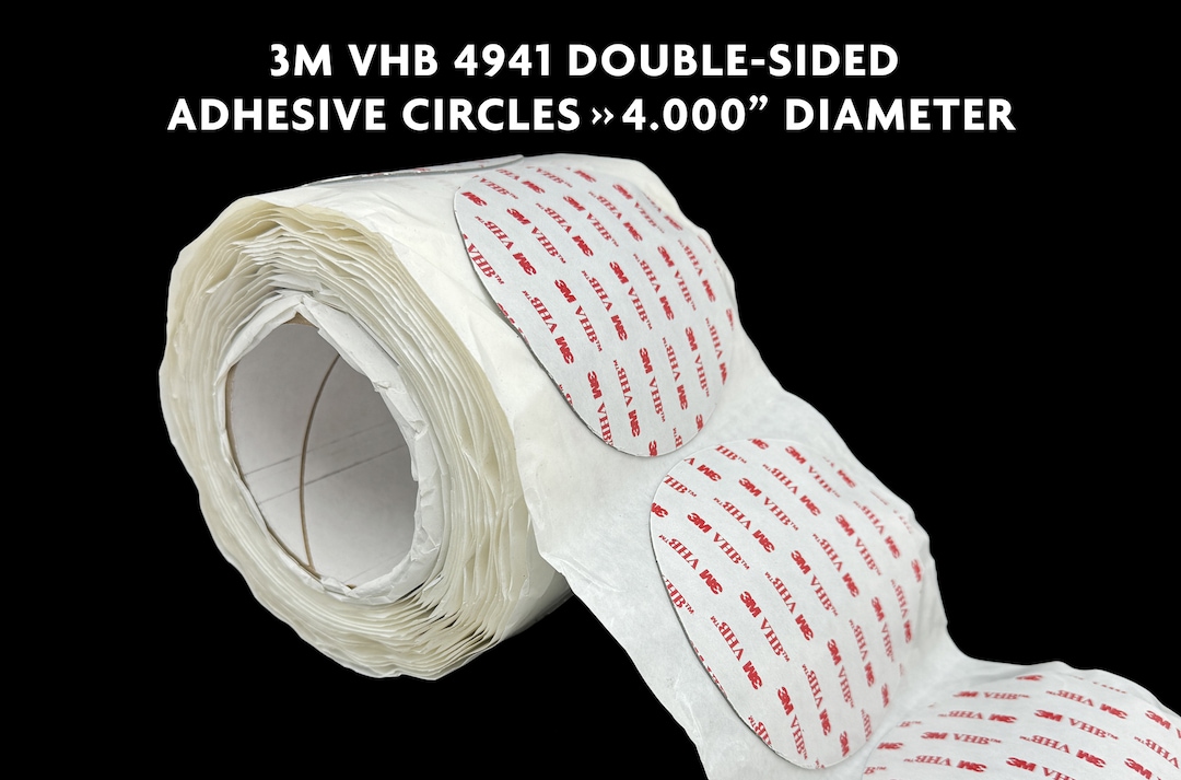 3M VHB 4941 Double-sided Adhesive Circles >> 4.000" Diameter, Grey - Etsy