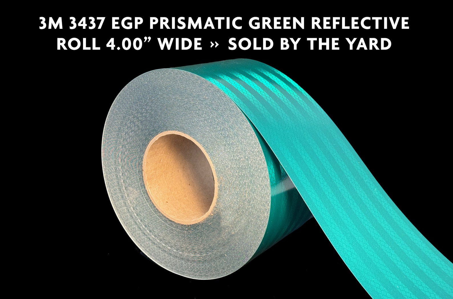 3M 3437 Engineer Grade Prismatic Reflective Tape (EGP), Green, 4.00 ...