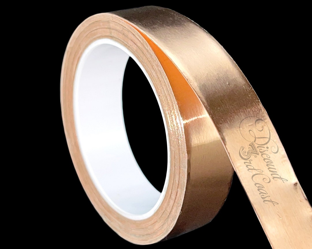 Copper Foil Conductive Tape, 1/2 Wide X 18 Feet Long, EMI/RFI Shielding ...