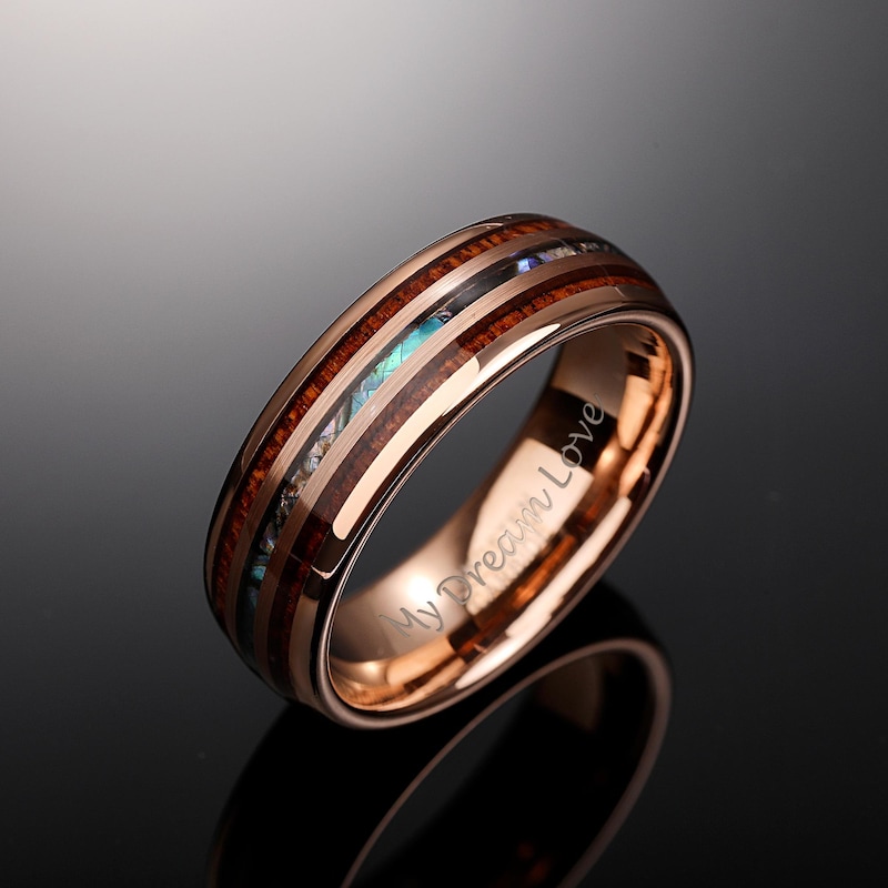 Abalone and Jade Ring - Etsy