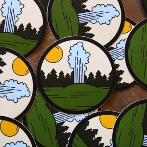 Yellowstone National Park / Old Faithful Sticker - Etsy