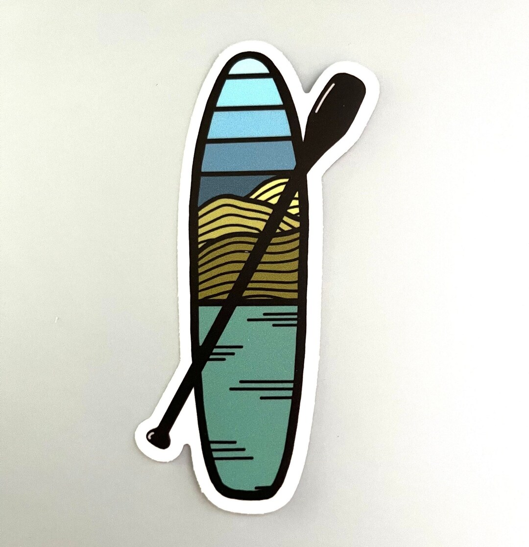 Paddle Board Sticker / Lake Sticker - Etsy