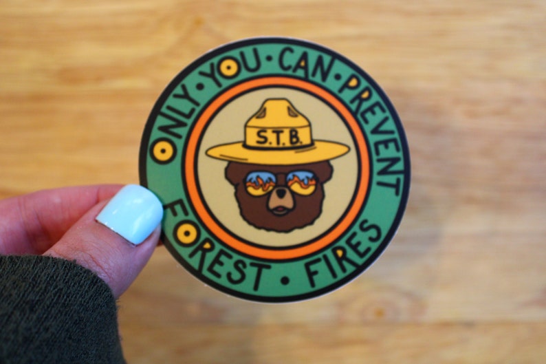 Prevent Forest Fires Sticker - Etsy