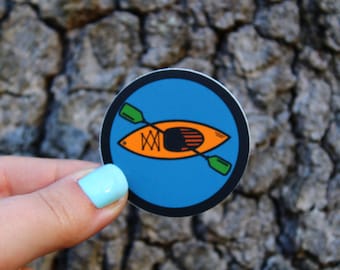 Kayak Sticker Vinyl Waterproof Decal Aesthetic Adventure Sticker for ...