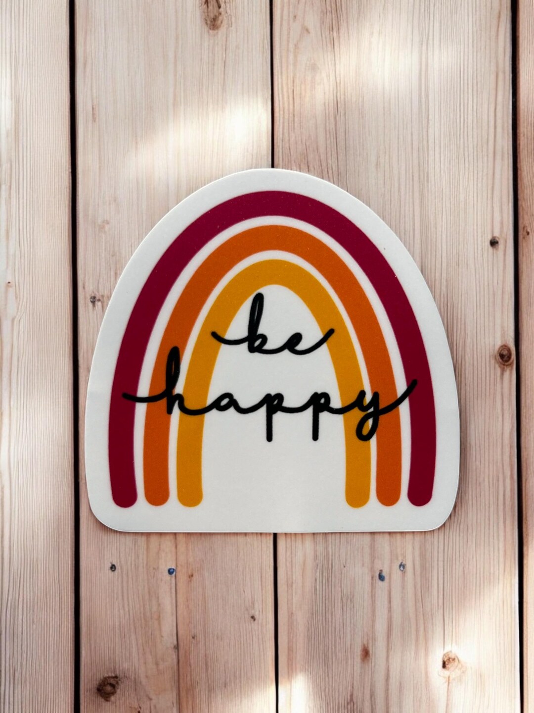 Be Happy Sticker - Etsy