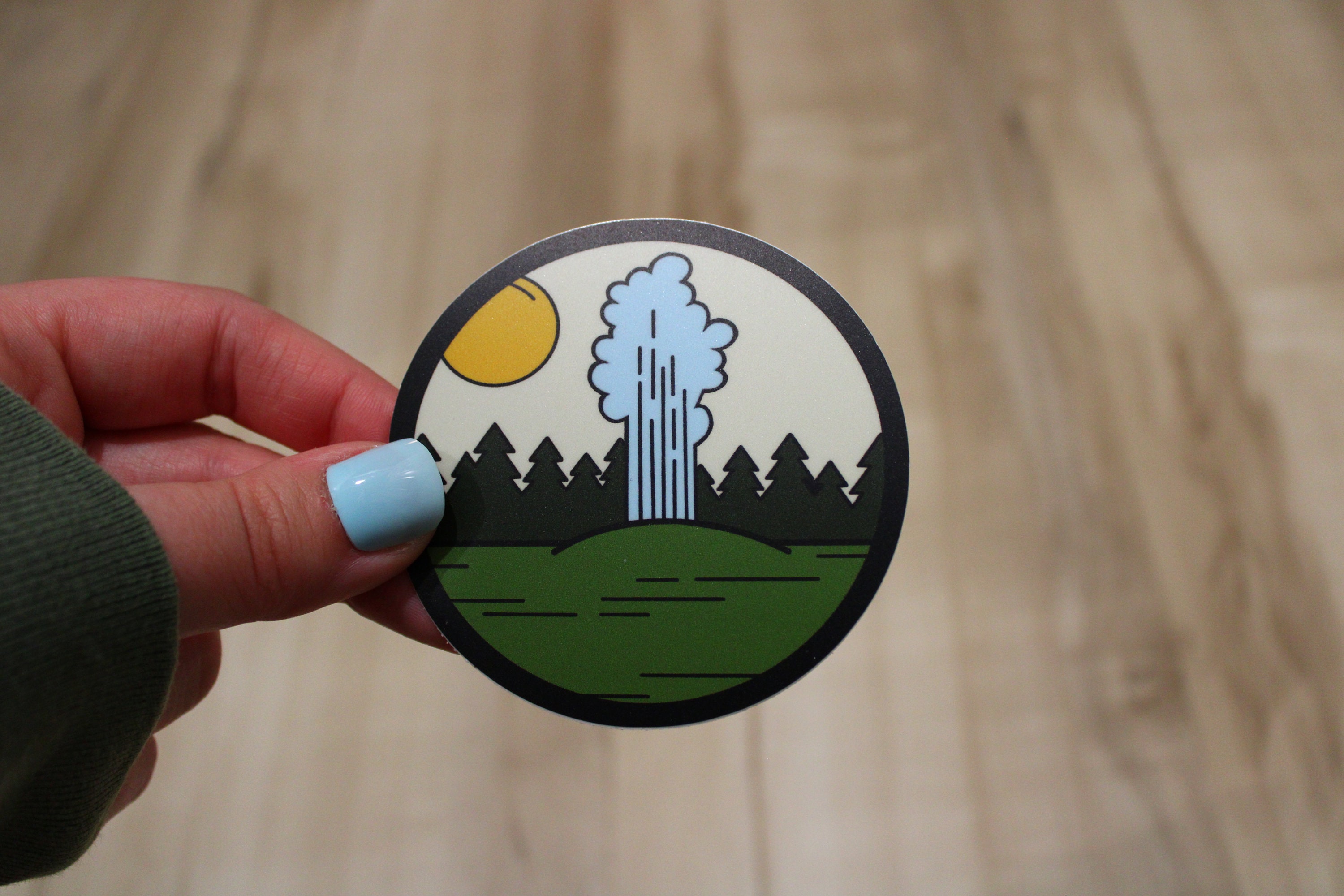 Yellowstone National Park / Old Faithful Sticker - Etsy