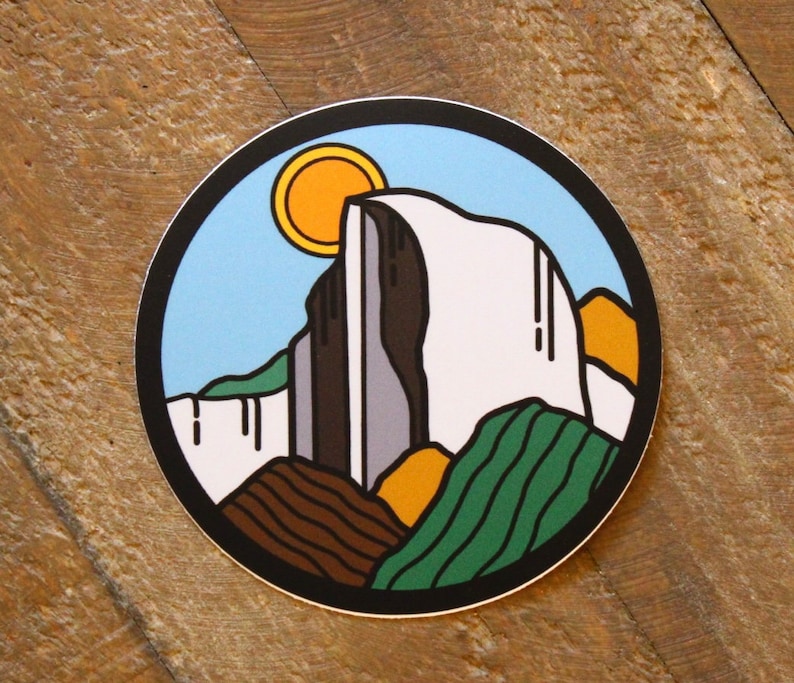 Yosemite National Park / Half Dome Sticker - Etsy