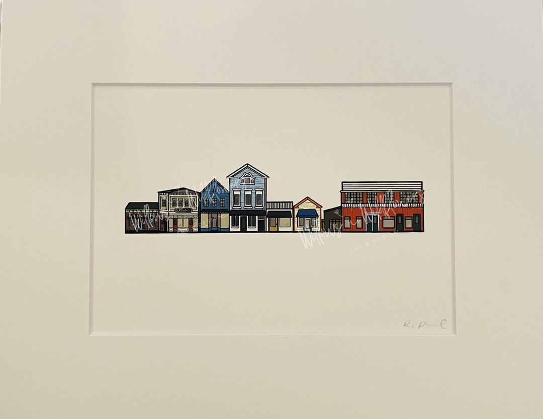 Chester, CT Downtown-digital Design Print - Etsy