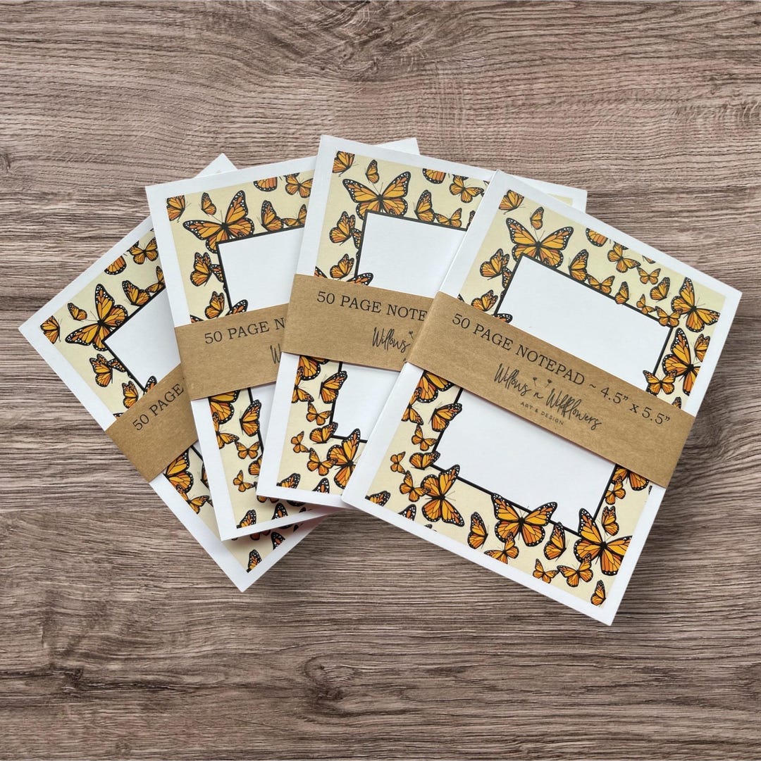 Monarch Butterfly Notepad - Etsy