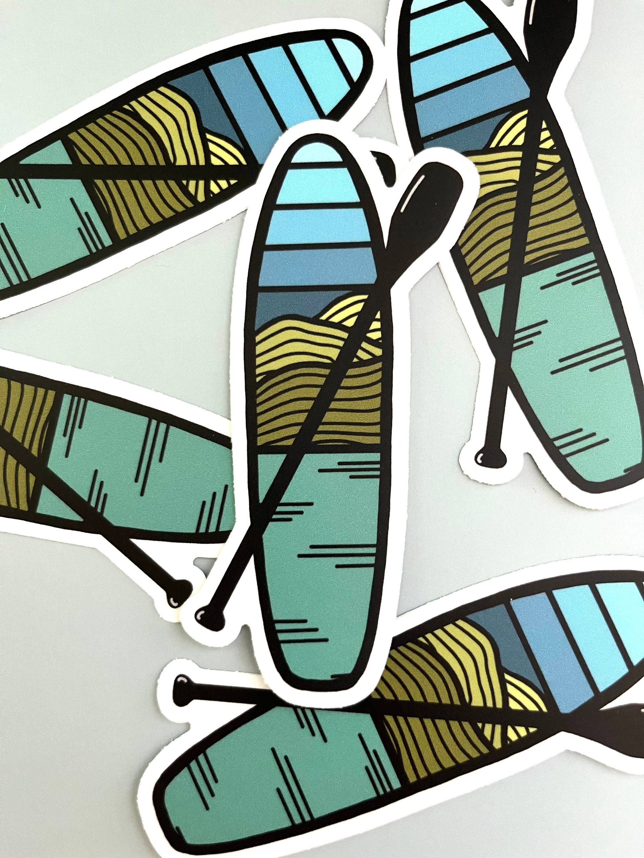 Paddle Board Sticker / Lake Sticker - Etsy